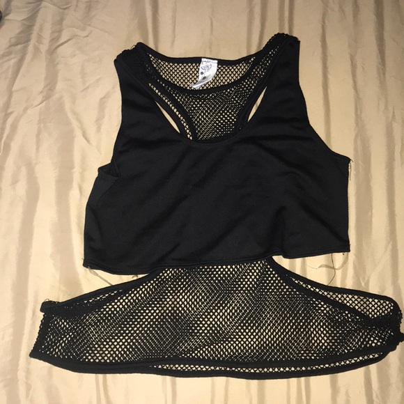 Tops | Cropped Mesh Top | Poshmark